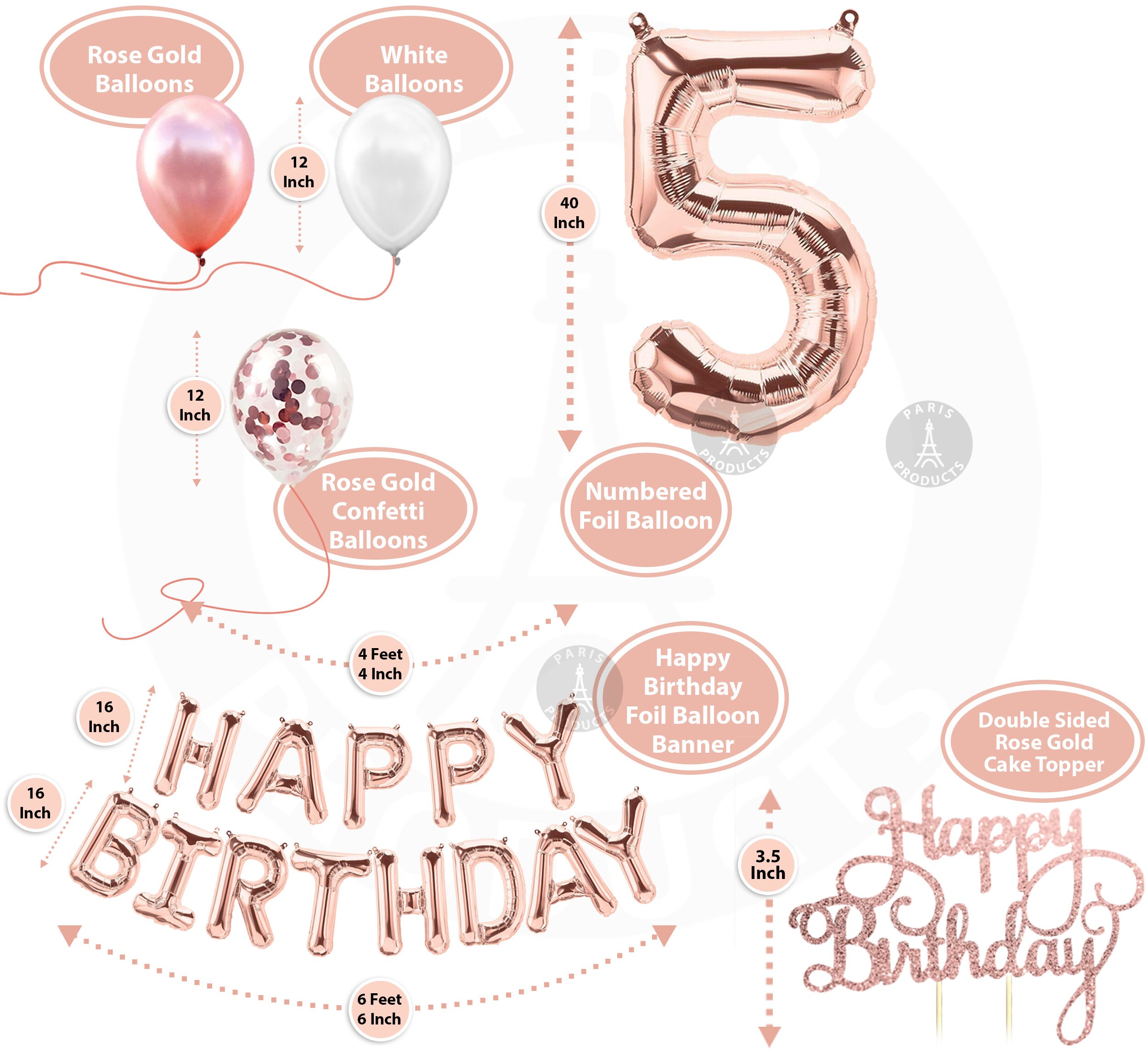 5th Birthday Decorations 5 Birthday Party Supplies Five - Etsy