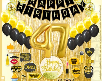 47th Birthday Cake - Etsy