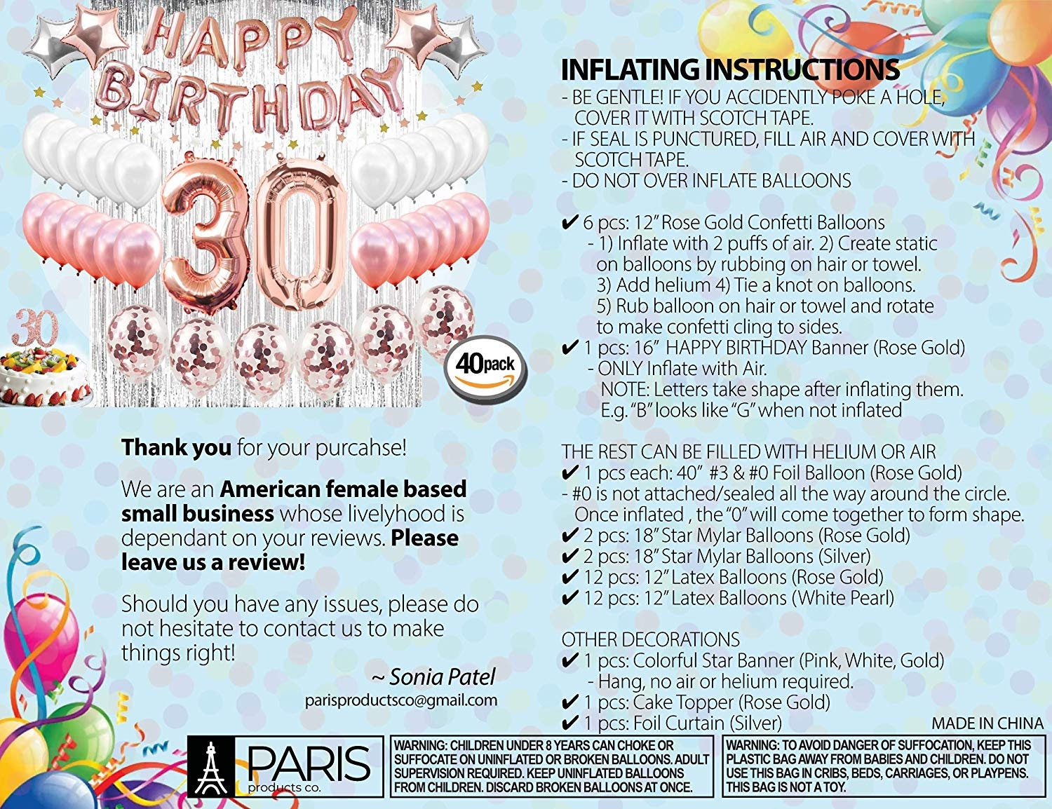 30th Rose Gold Birthday Decoration for Women 30 Sash Silver - Etsy