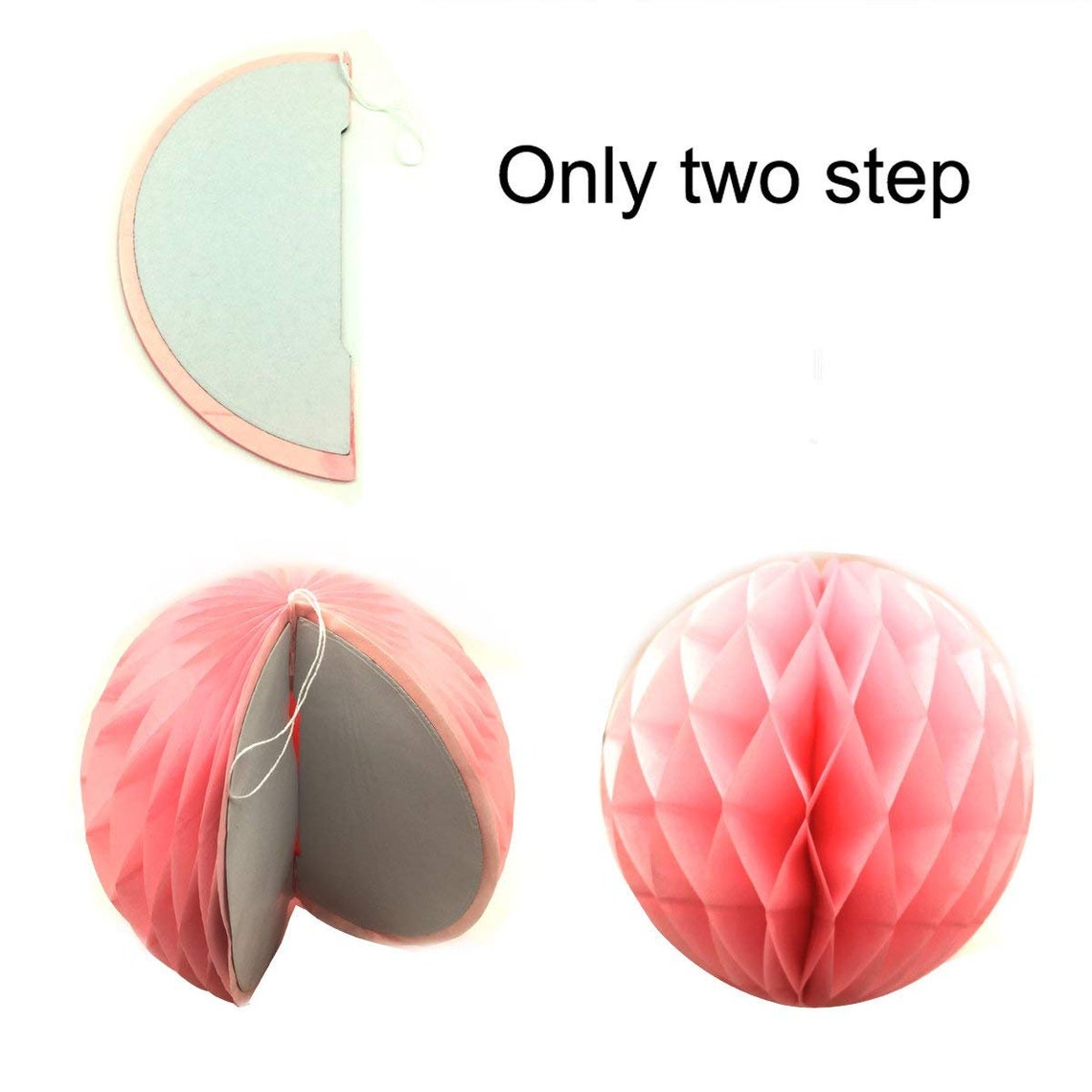 Hanging Paper Fan Set Tissue Paper Pom Poms Flower Fan and - Etsy