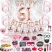 61st Birthday Decorations, Birthday Party Supplies, Sixty One Birthday ...