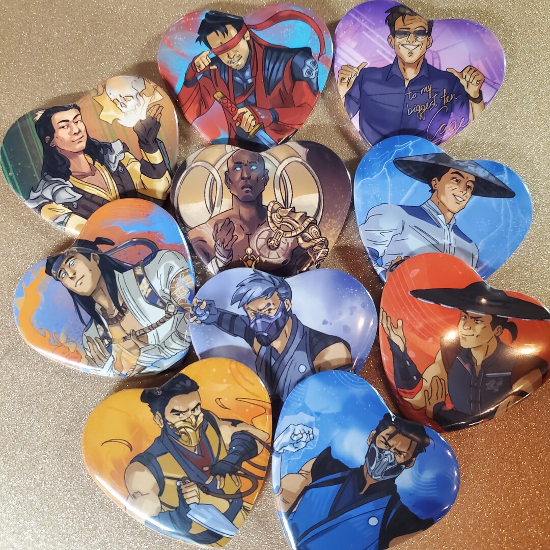 MK1 Heart Shaped Buttons - Etsy