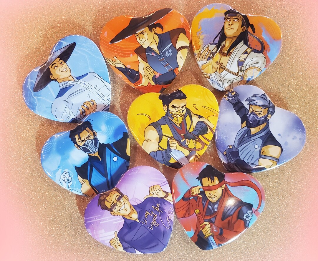 MK1 Heart Shaped Buttons - Etsy