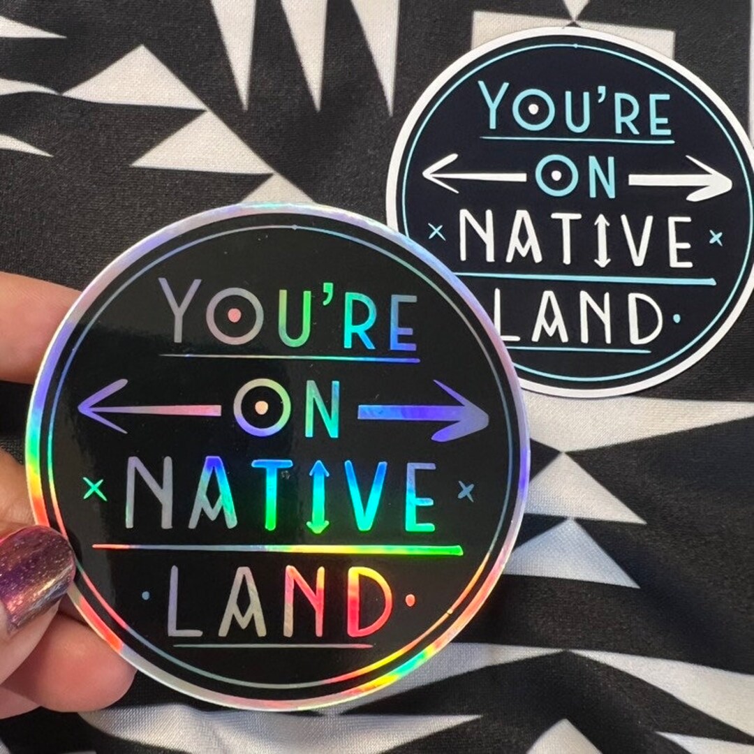 Youre on Native Land Holo Sticker Magnet Set - Etsy
