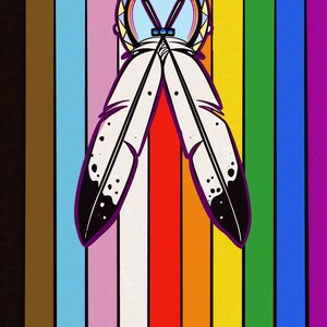 Two Spirit Flag Print 8.5x11in 2SLGBTQ Pride Art - Etsy
