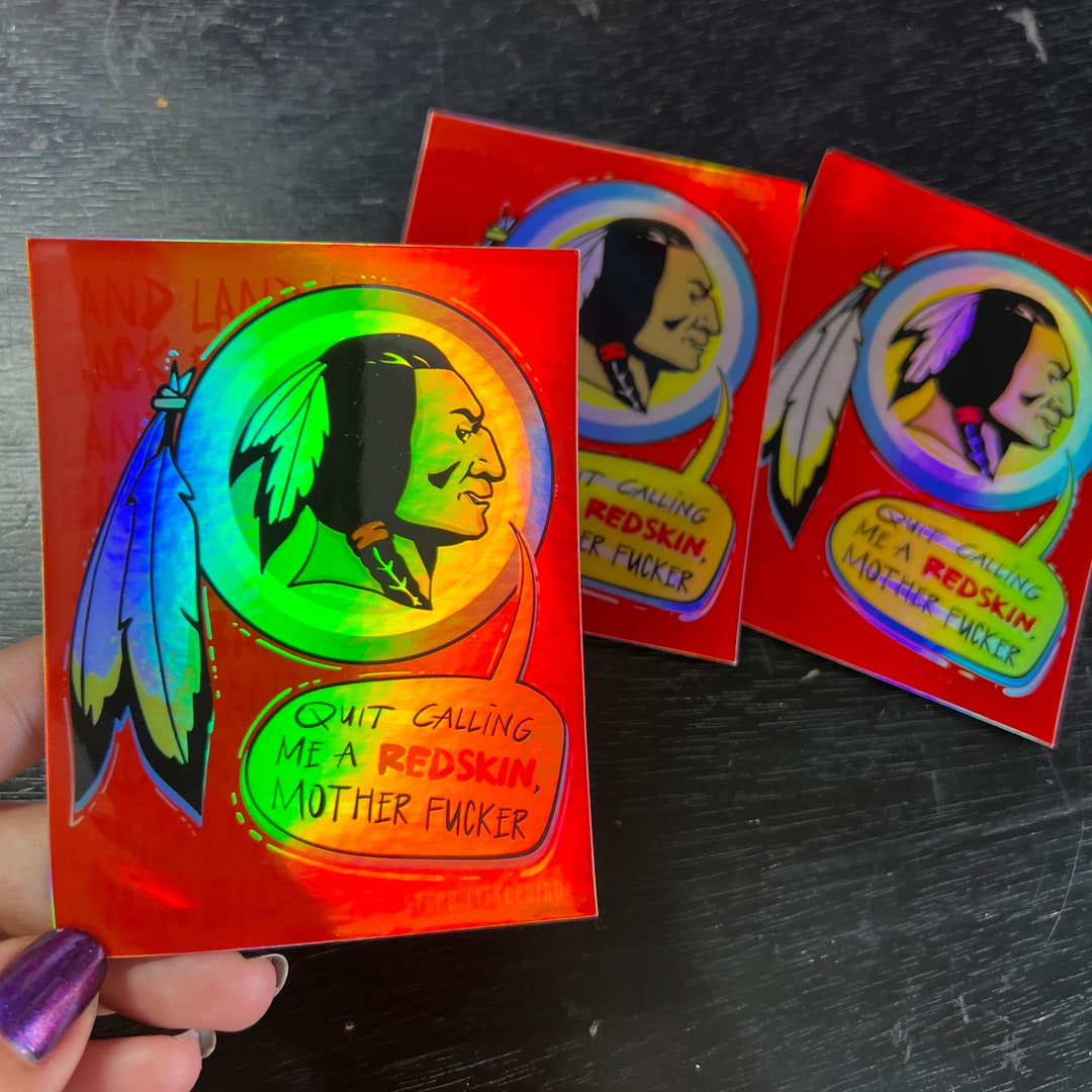 4in “not Your Mascot MF” Holo Sticker - Etsy