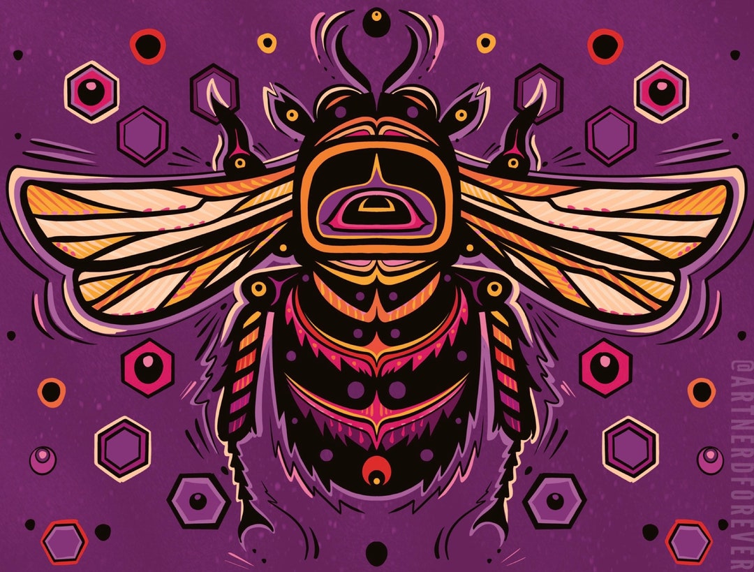 Bee 8.5x11 Print - Etsy