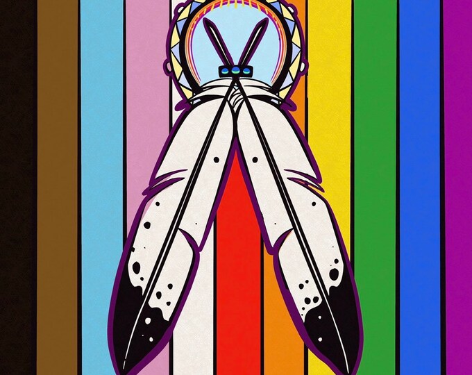Two Spirit Flag Print 8.5x11in 2SLGBTQ Pride Art - Etsy