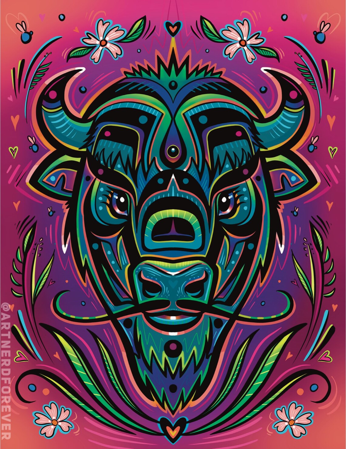 Electric Totem Print Collection - Etsy