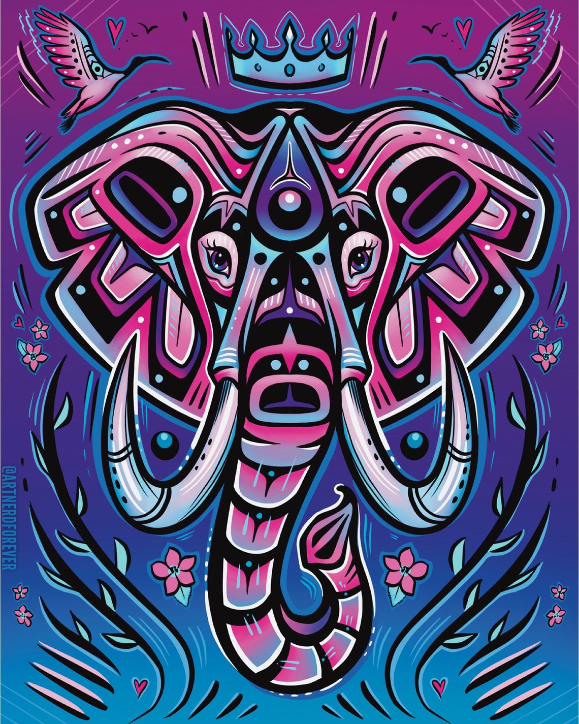 Electric Totem Print Collection - Etsy