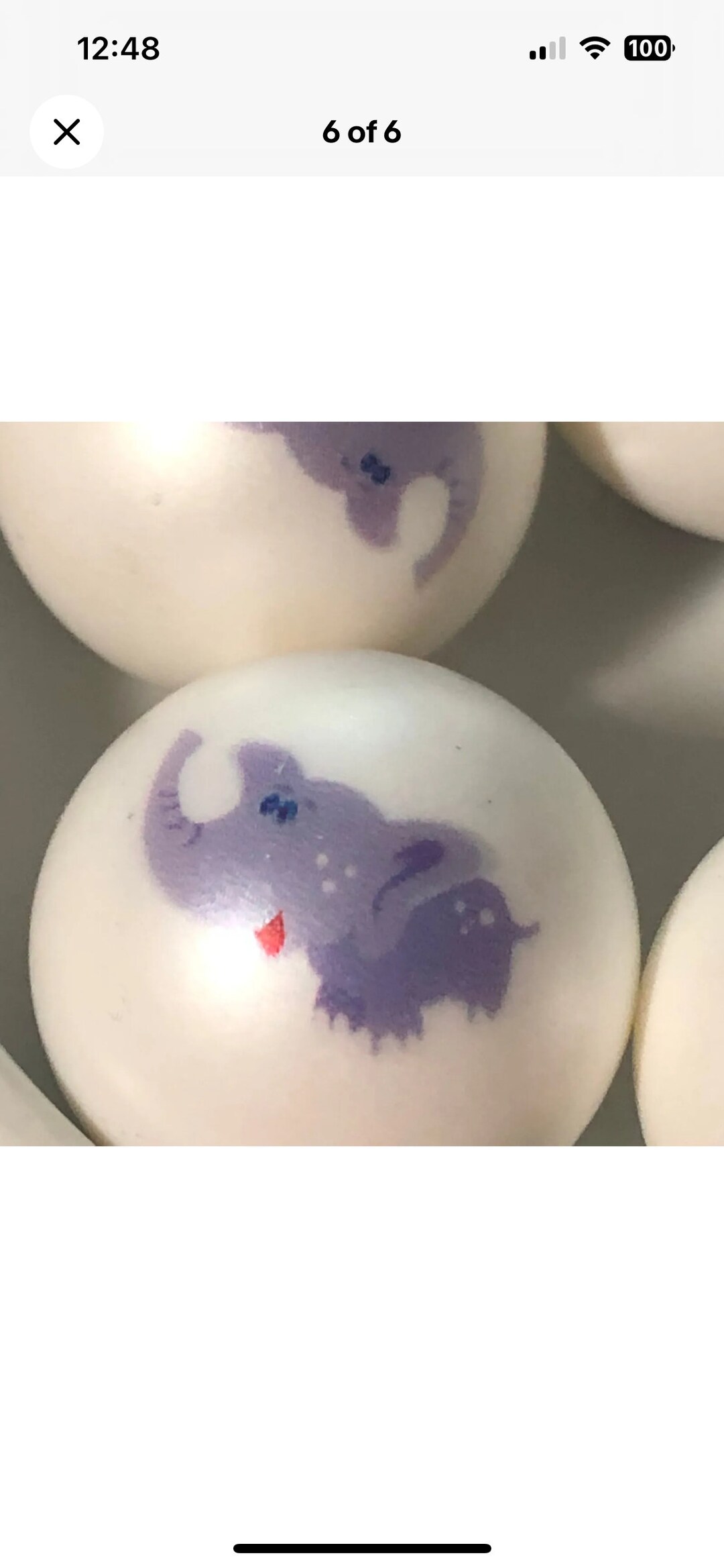 PURPLE HAPPY ELEPHANT 20mm 5 Pack Bubblegum Bead ESP73 Chunky Wholesale ...