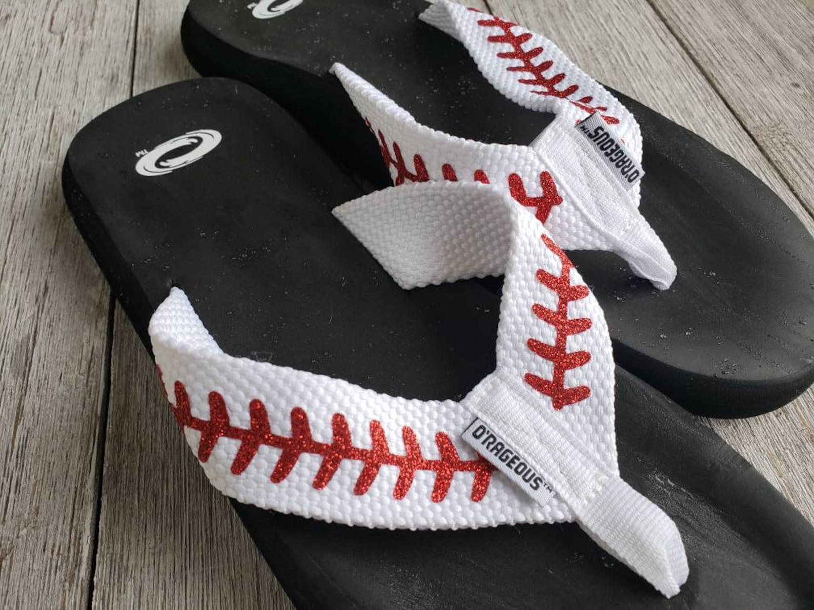 Baseball Flip Flops Baseball Sandals Summer Shoes - Etsy
