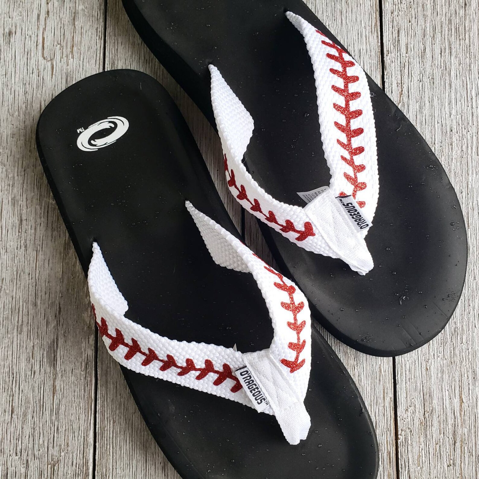 Baseball Flip Flops Baseball Sandals Summer Shoes - Etsy