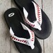 Baseball Flip Flops Baseball Sandals Summer Shoes - Etsy