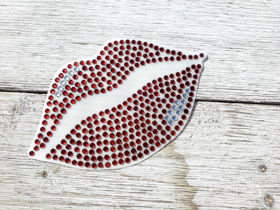 Rhinestone Lip Sticker - Customize - Sparkle Lips - Cute Car Decal ...