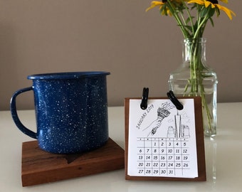Wooden calendar | Etsy