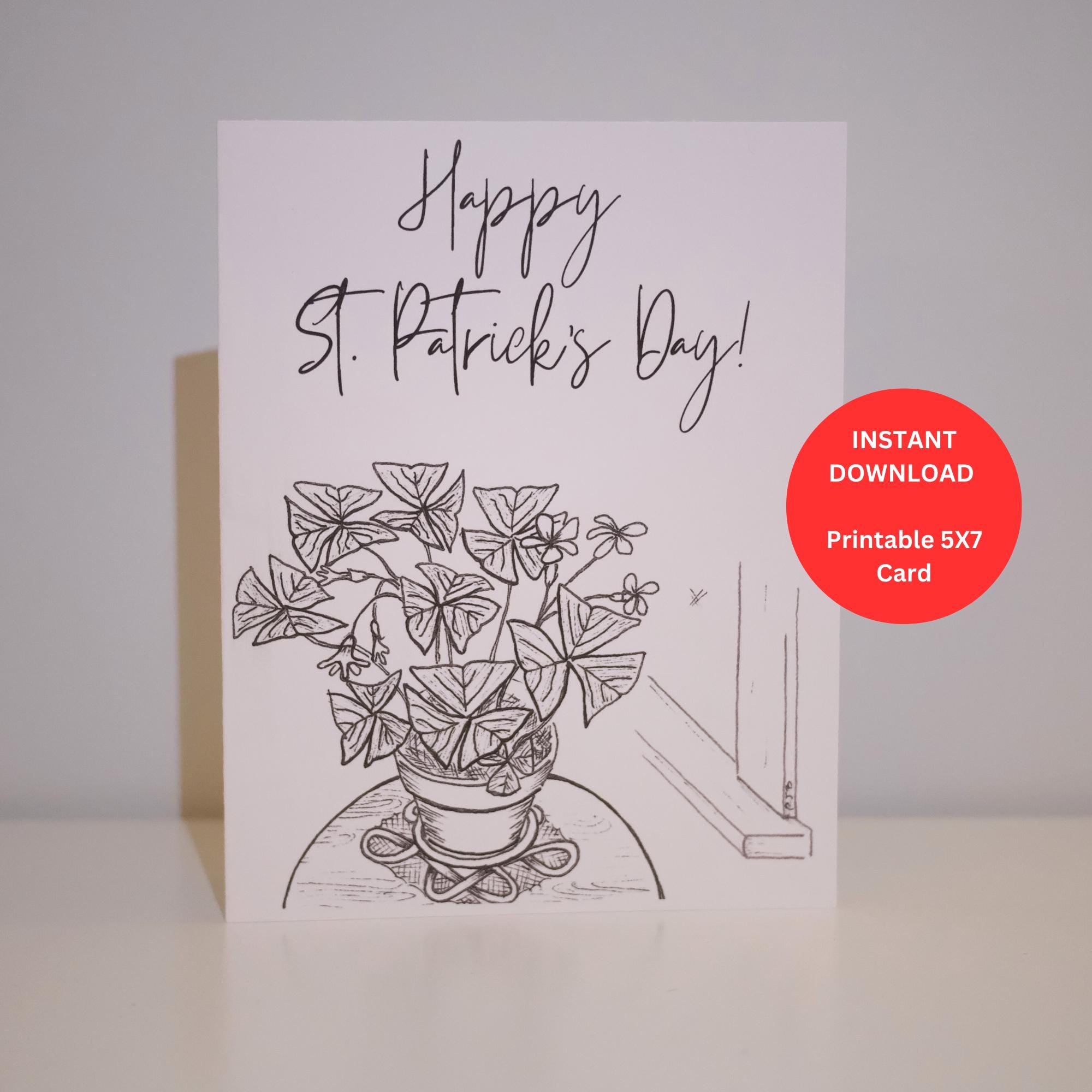 Happy St. Patrick's Day Printable Card - Etsy