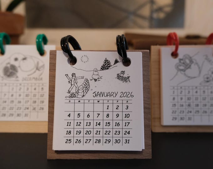 2026 Tiny Calendar - Etsy