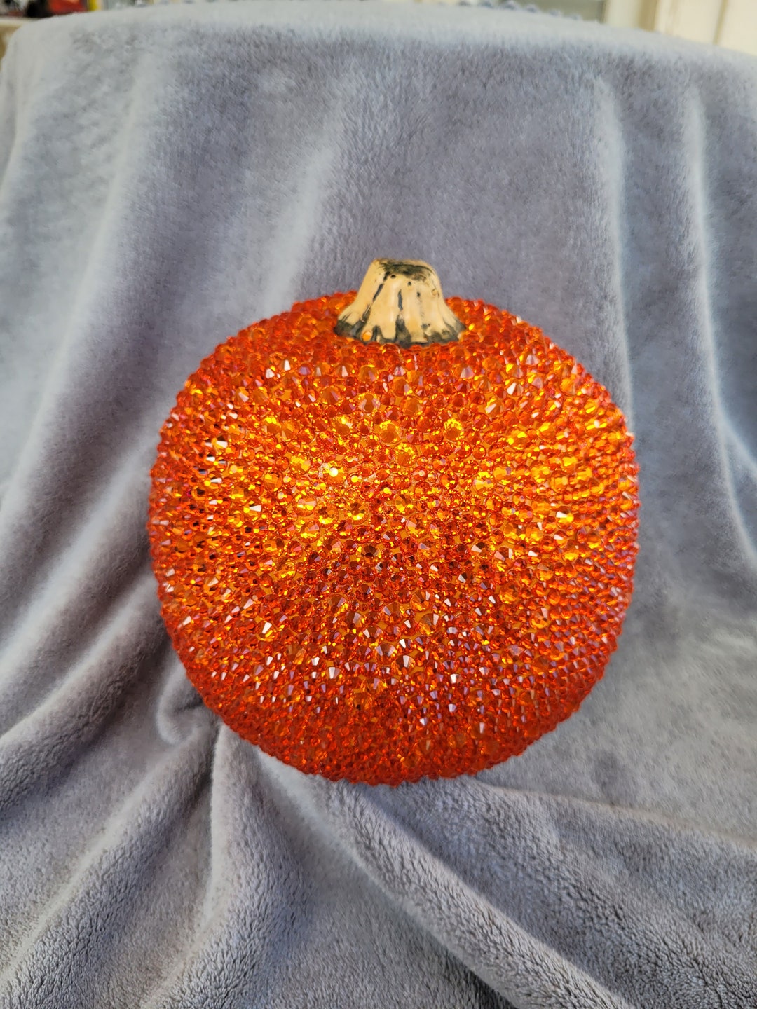 Rhinestone Pumpkin, Bling Pumpkin, Autumn Pumpkin, Fall Pumpkin, Home ...