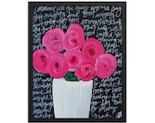 Roses With Outkast Lyrics Hand-lettered Painting Framed - Etsy
