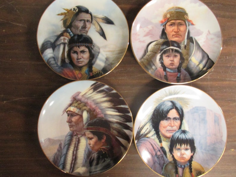 8pc American Indian Heritage Collector Plates by Perillo Complete Set ...