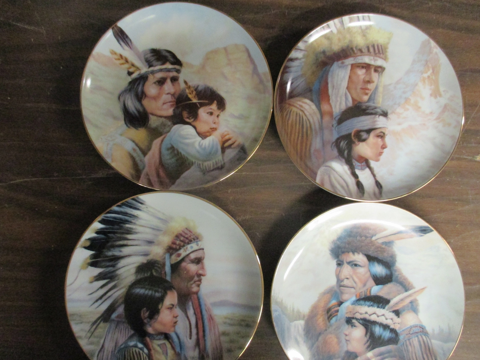 8pc American Indian Heritage Collector Plates by Perillo Complete Set ...