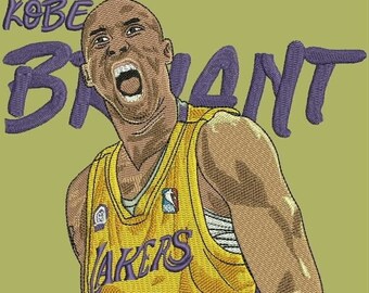 Kobe Bryant Embroidery File - Etsy