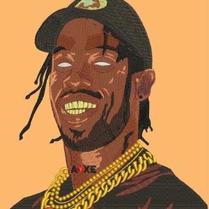 Travis Scott Embroidery Design/embroidery Machine Design Dst - Etsy