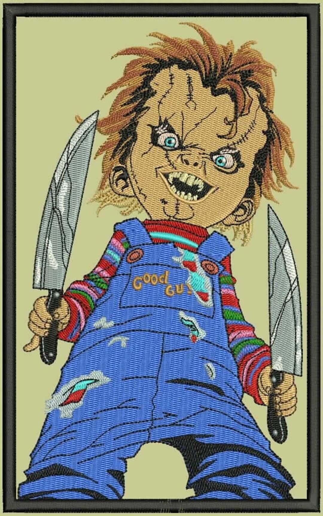 Chucky Halloween Embroidery Design/machine Embroidery Design Pes ...