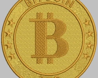 Bitcoin 3D Puff Embroidery Design Instant Download - Etsy