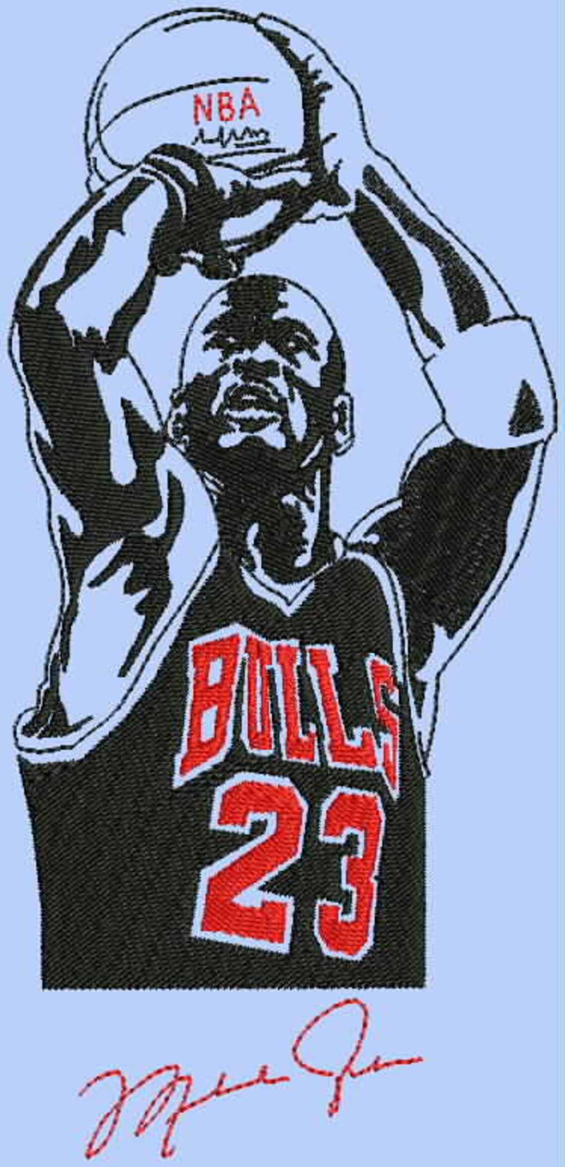 Michael Jordan Embroidery Design/embroidery Machine - Etsy
