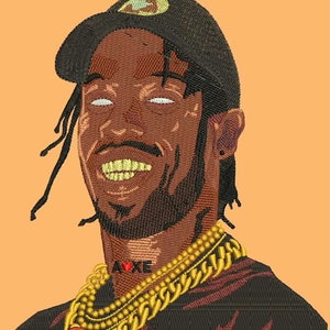 Travis Scott Embroidery Design/embroidery Machine Design Dst - Etsy