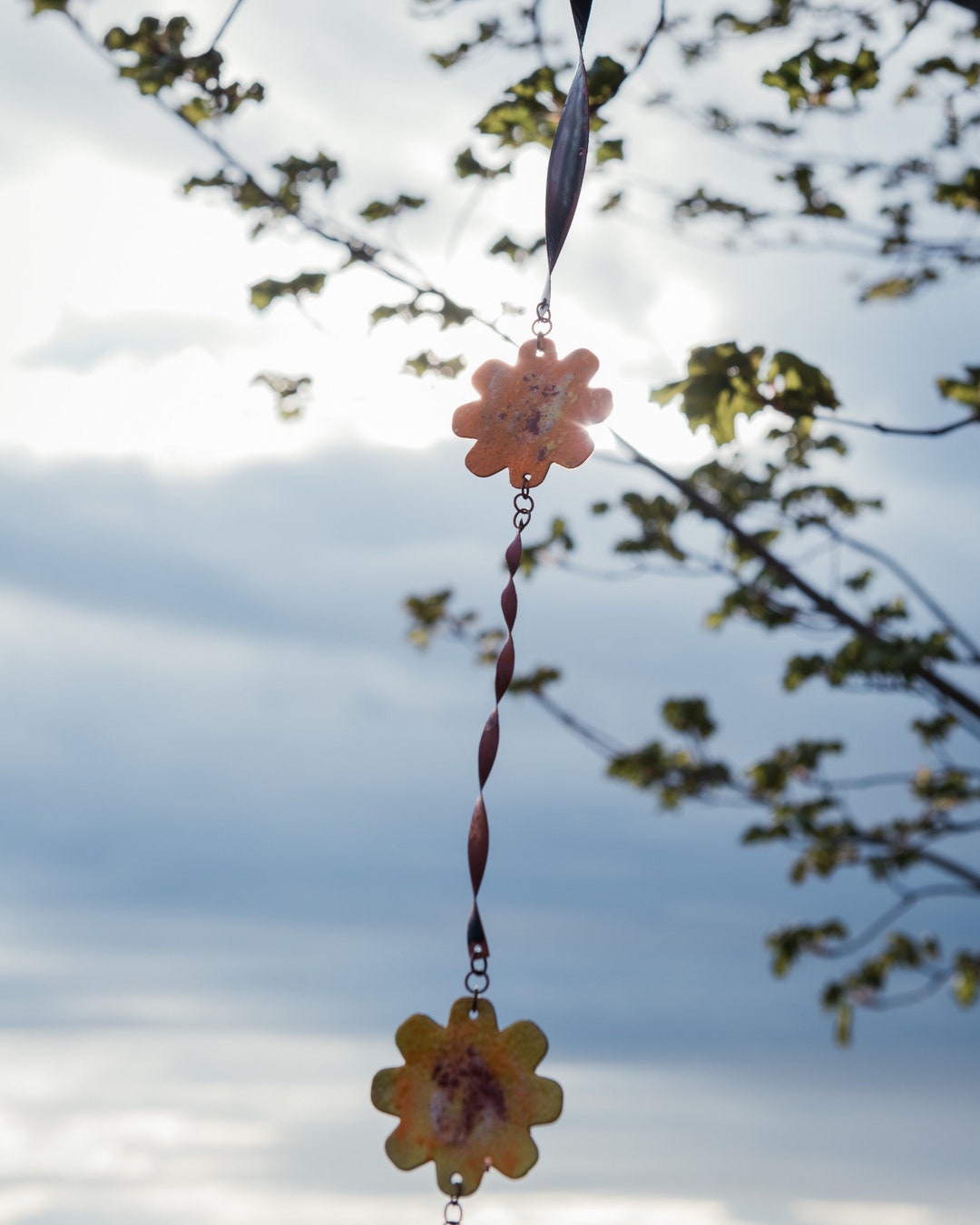 Copper Enamel Garden Chain - Etsy