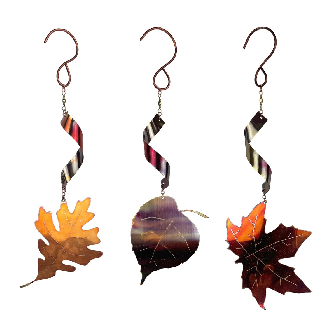 Leaf Spinners, Natural Copper, the Woodland Collection - Etsy