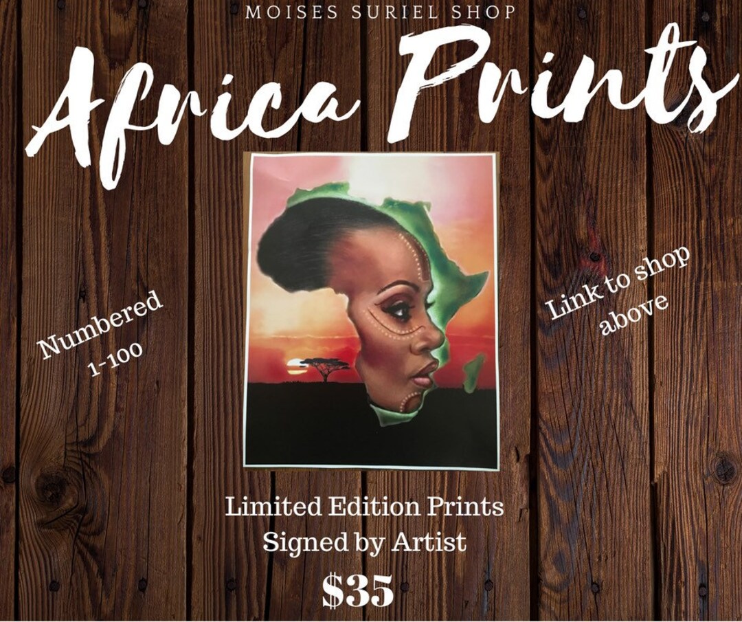 AFRICA Print by Moises Suriel - Etsy