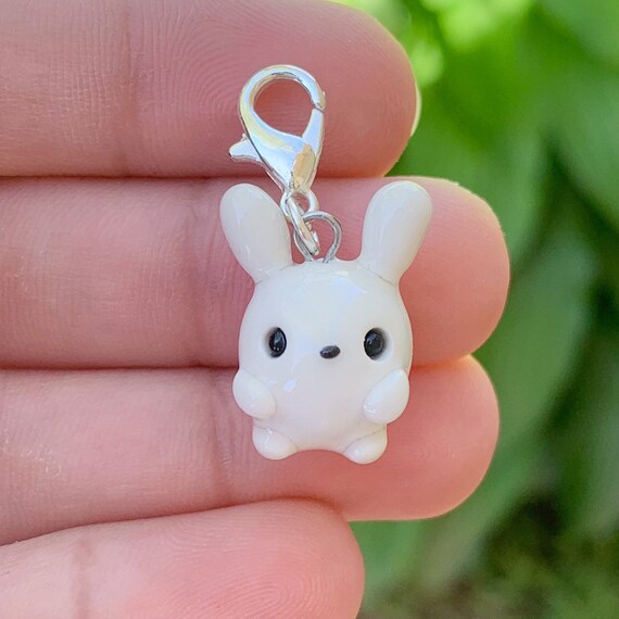 Bunny Charm Polymer Clay Charms Gifts Animal Jewelry - Etsy