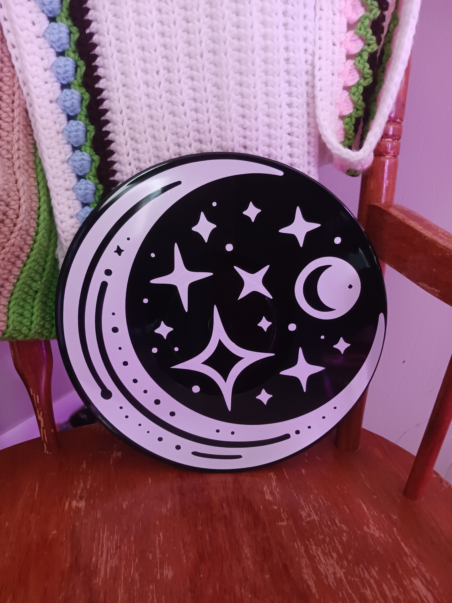 Vinyl Record Moon Art - Etsy