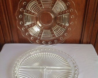 Glass serving plates | Etsy