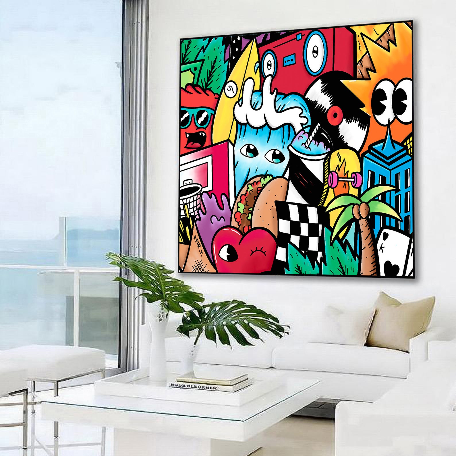 Extra Large Colorful Painting Large Canvas Art Print Canvas - Etsy