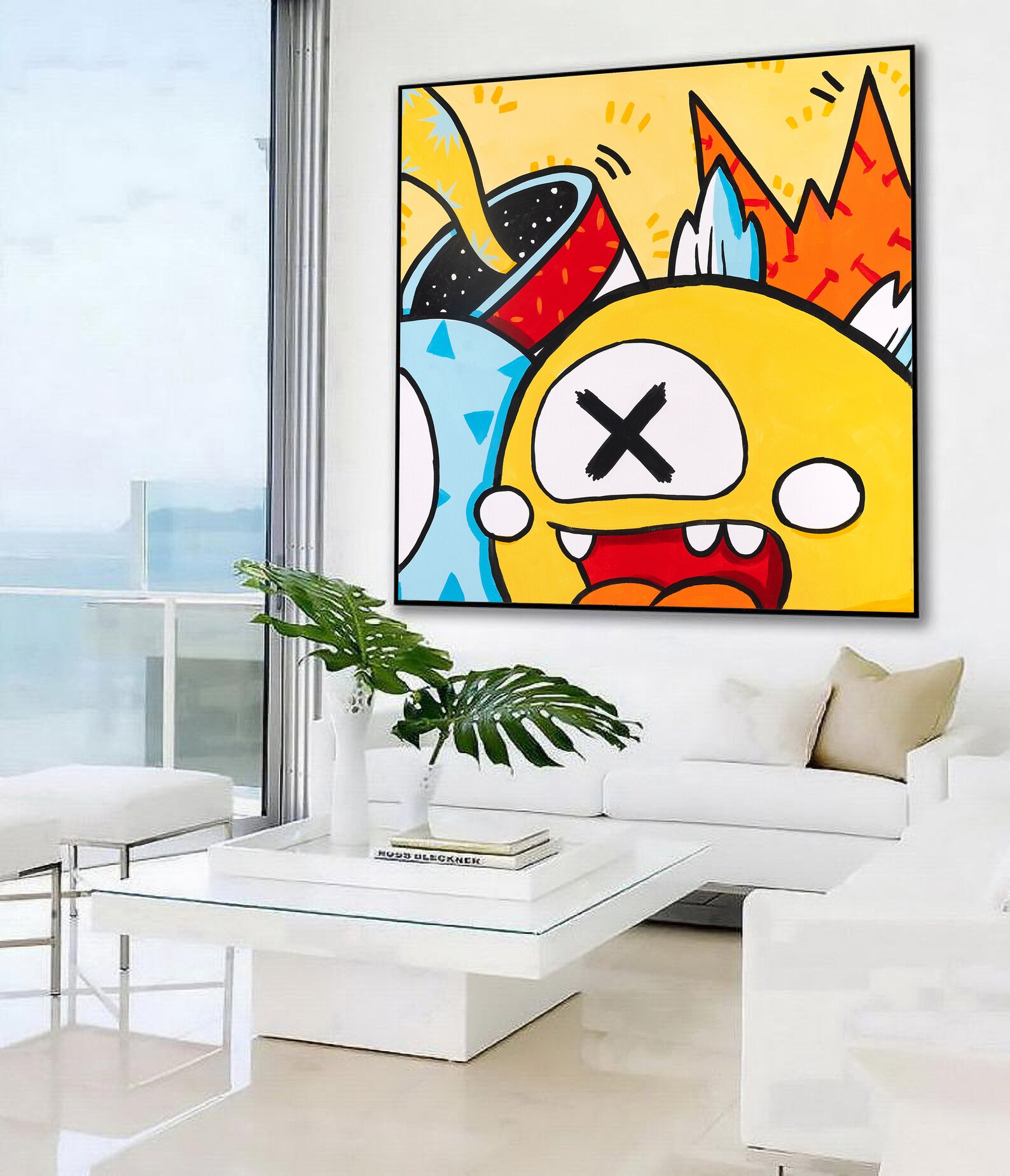 Large Graffiti Wall Art Canvas Art Print Colorful Wall - Etsy