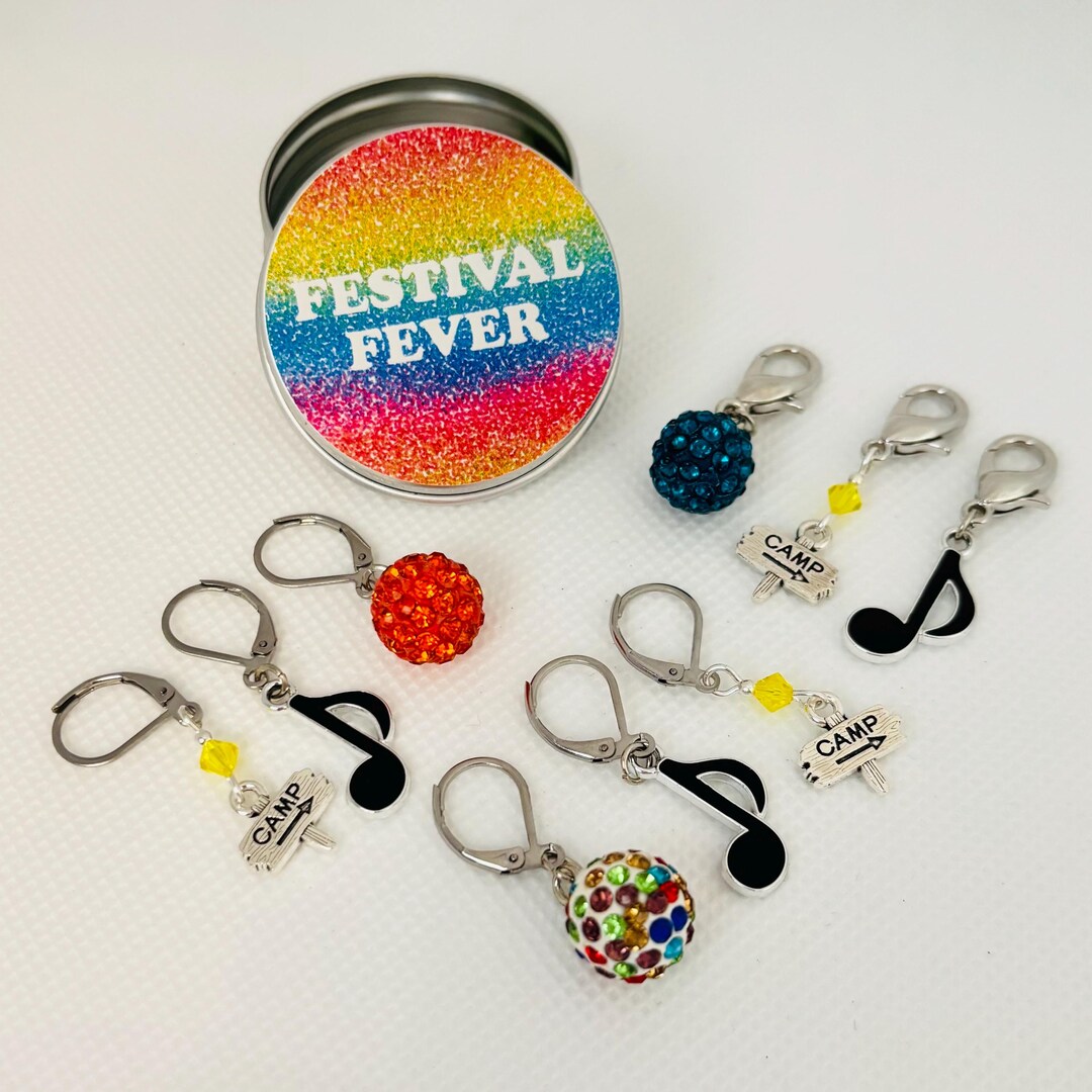 Festival Fever Snag Free Stitch Markers Set | Progress Keeper ...