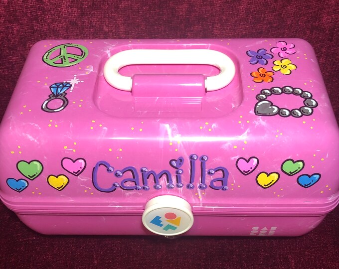 Personalized Glitter Caboodle/ Make up Case/ Accessory Case/girl Gift ...