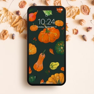 Halloween Pumpkins Phone Lock Screen Home Screen Wallpaper Mobile ...