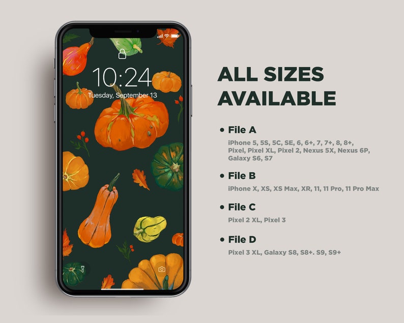 Halloween Pumpkins Phone Lock Screen Home Screen Wallpaper - Etsy