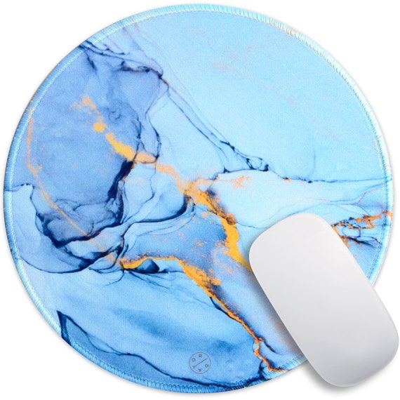 Round Gaming Mouse Pad Custom Blue Ocean Non-slip Rubber | Etsy