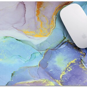 Mouse Pad Custom - Purple Ocean | Unique and Personalized Marbling ...