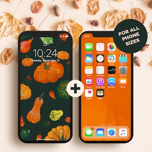 Halloween Pumpkins Phone Lock Screen Home Screen Wallpaper Mobile ...