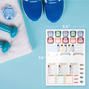 Health & Wellness Planner Stickers - Set of 366 Stickers 6 Sheets for ...