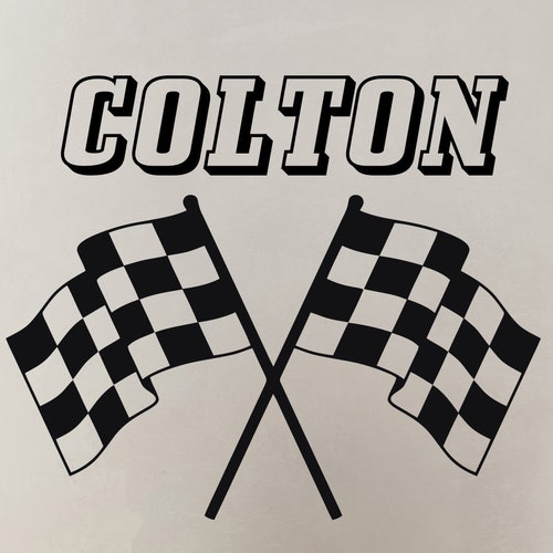 Personalized Name Racing Wall Decal Custom Tire Track Road - Etsy