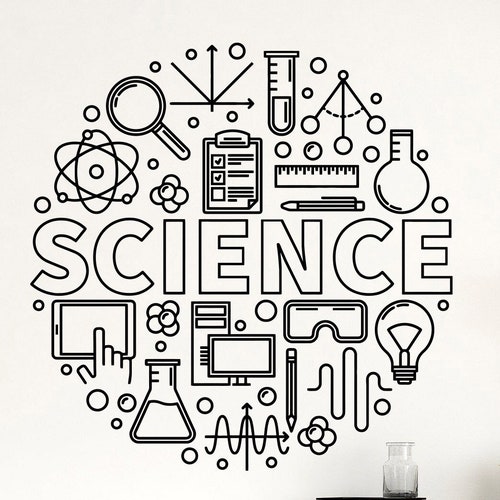 Vintage Laboratory Wall Decal Vinyl Sticker Chemistry - Etsy